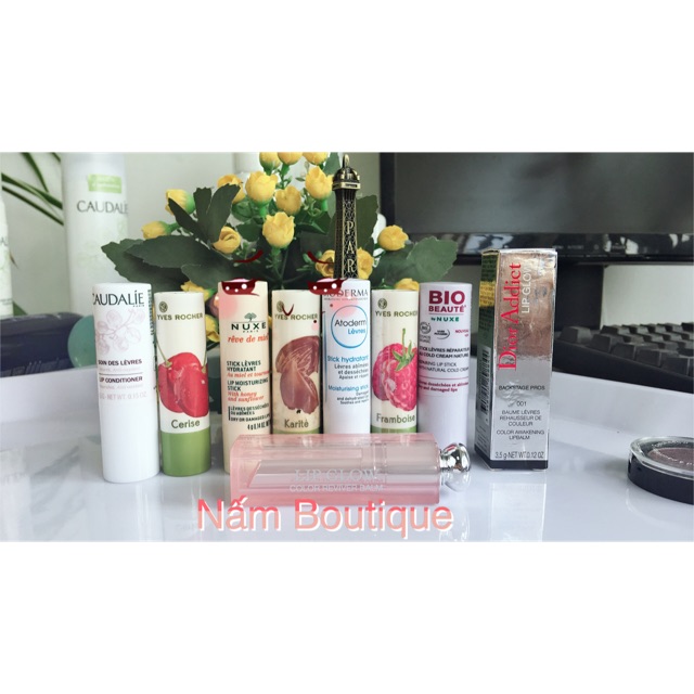 Various types of French soft lip balm (Nuxe, bio, Caudalie) | Shopee ...