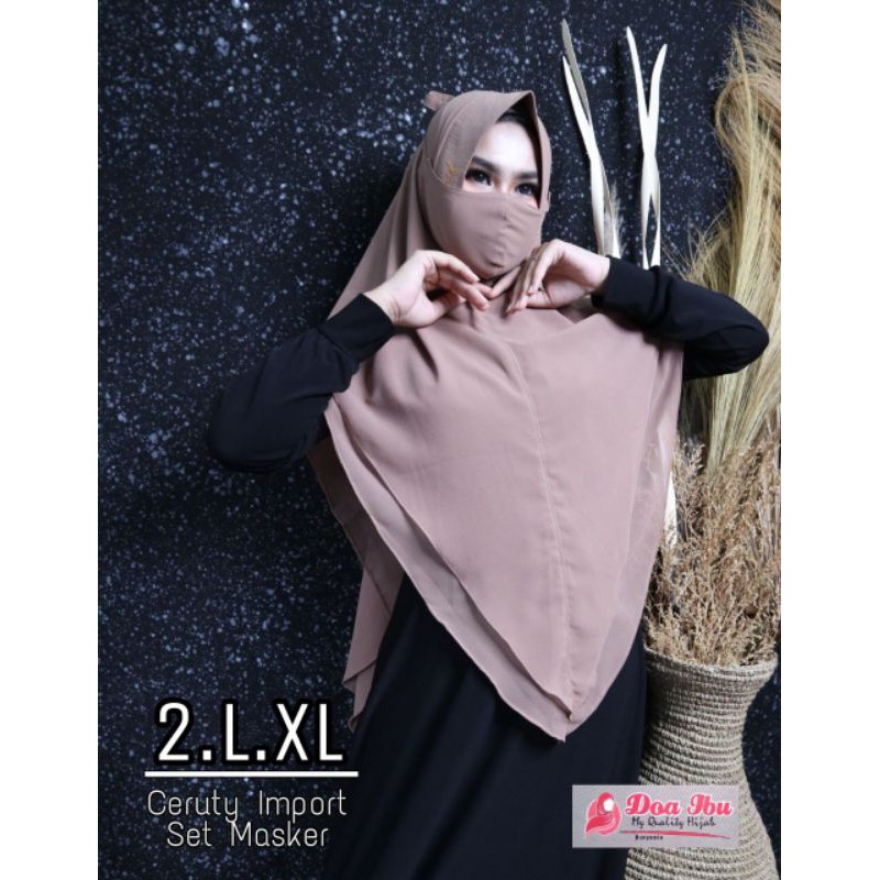 Instant Hijab XL 2L ORIGINAL Mother's Prayer (DOI) | Shopee Singapore
