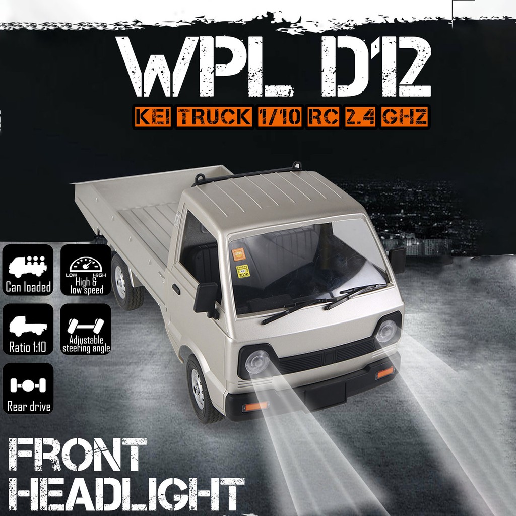 ️ WPL D12 KEI TRUCK MODEL 1:10 RC 2.4G Remote Controller RTR RC Truck ...