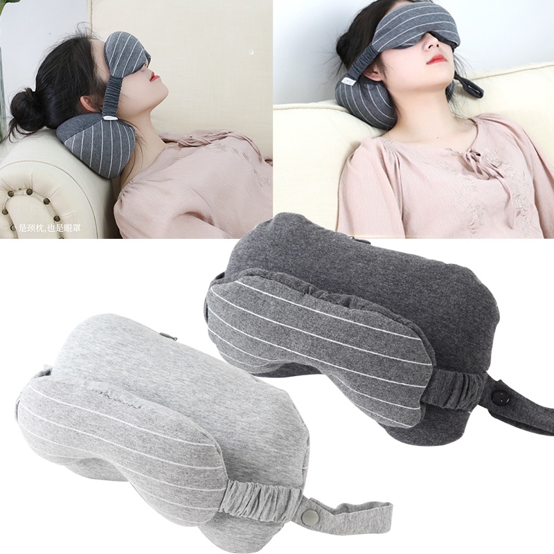 2-In-1 Strong Shading Eye Mask with Neck Pillow Office Sleep Travel ...