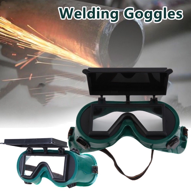 Safety Industrial Welding Goggles Flip Up Type Dual Lenses Safety ...
