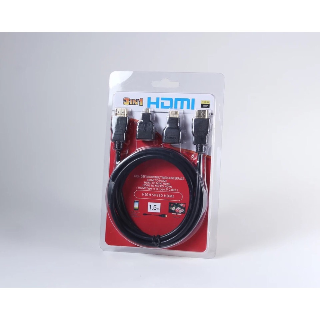 ★SG Ready Stock★3 in 1 Combo Package include HDMI Cable + Micro HDMI ...