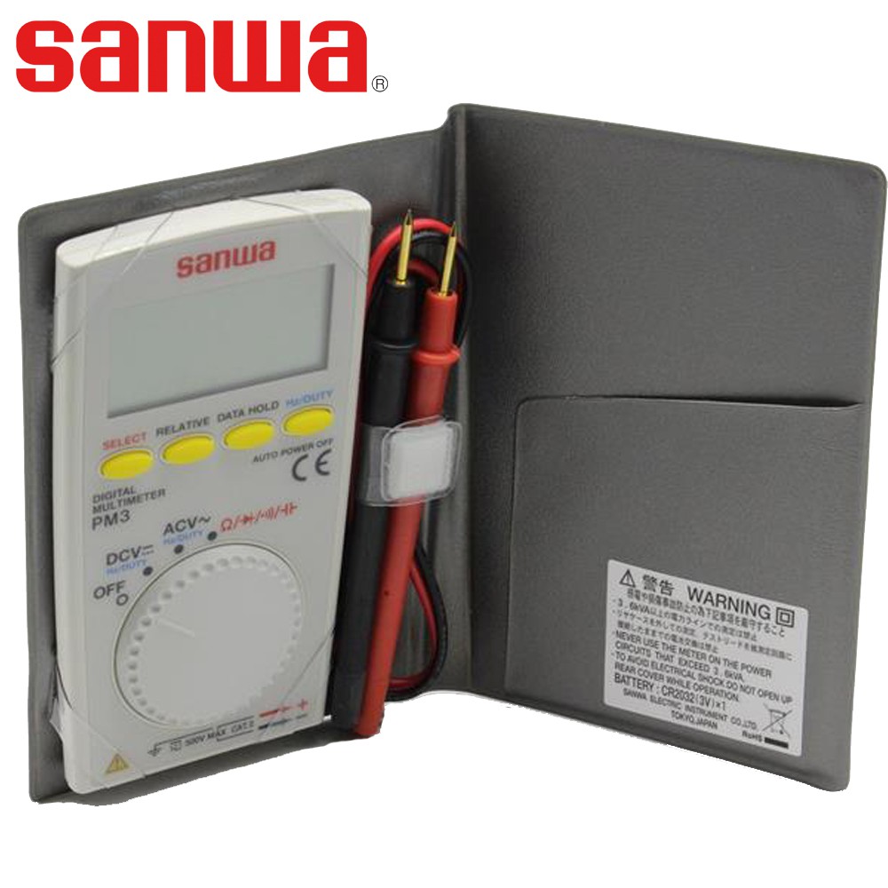 Sanwa PM3 Pocket Type Digital Multimeter AC/DC Voltmeter | Shopee Singapore
