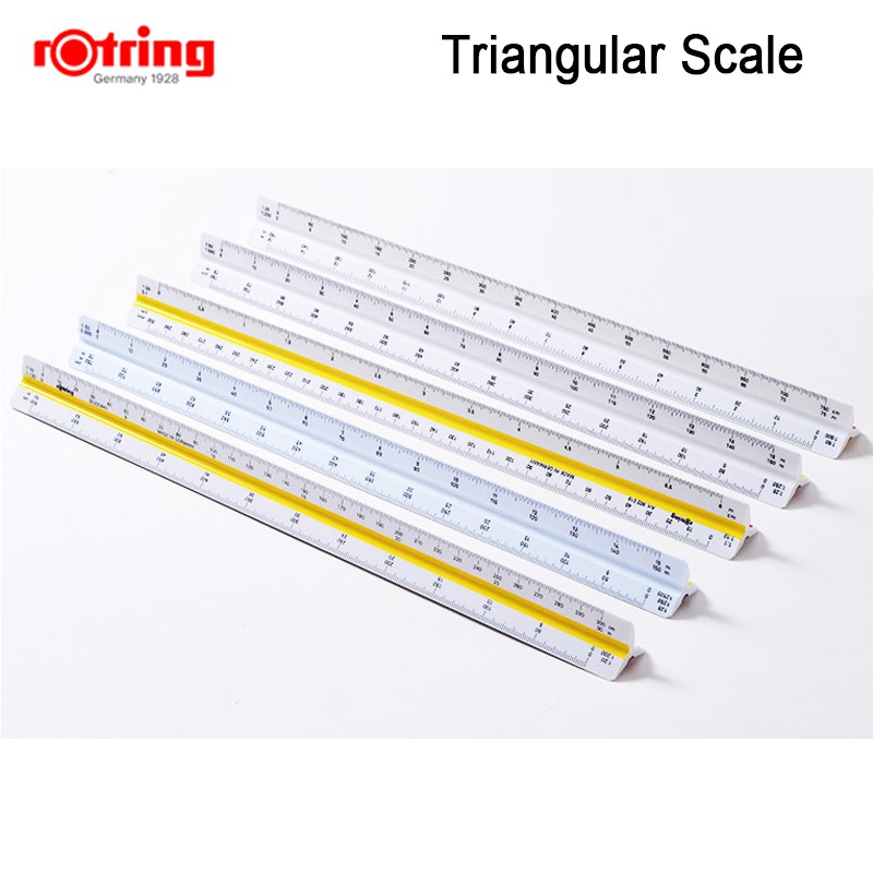 Rotring Triangular Scale ruler engineering drawing tools 30cm | Shopee ...