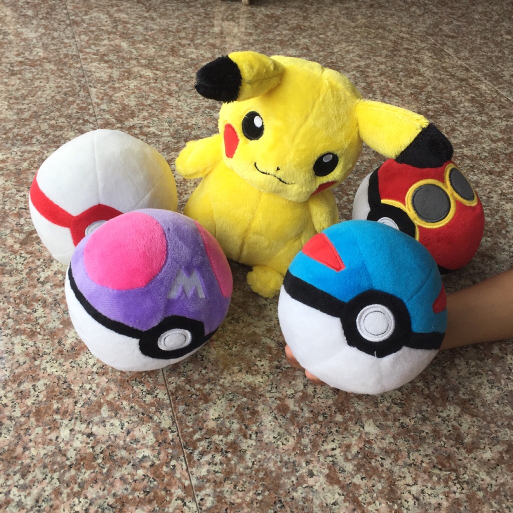 Pokémon ball plushie/ soft toy/pokeballs | Shopee Singapore