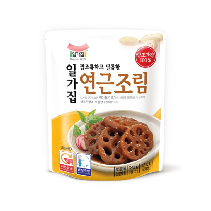 [Ilgajib] Hard-boiled Lotus Root in SoySauce 일가집 연근조림 120g | Shopee ...