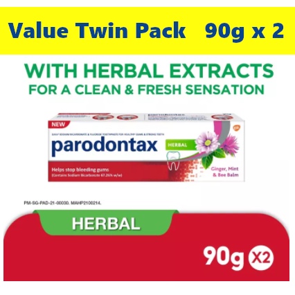 PARODONTAX Toothpaste, Helps Stop Bleeding Gums, Oral Care, Herbal ...