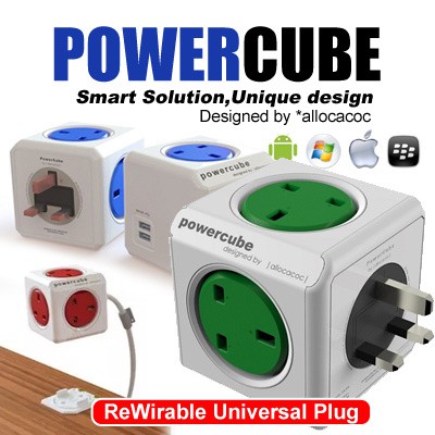 [Local] 3pin plug Allocacoc powercube 1.5/3meter extended / SG Plug ...