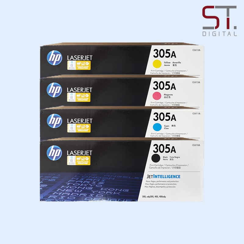 HP 305A ( CE410A CE411A CE412A CE413A ) Black Cyan Magenta Yellow ...