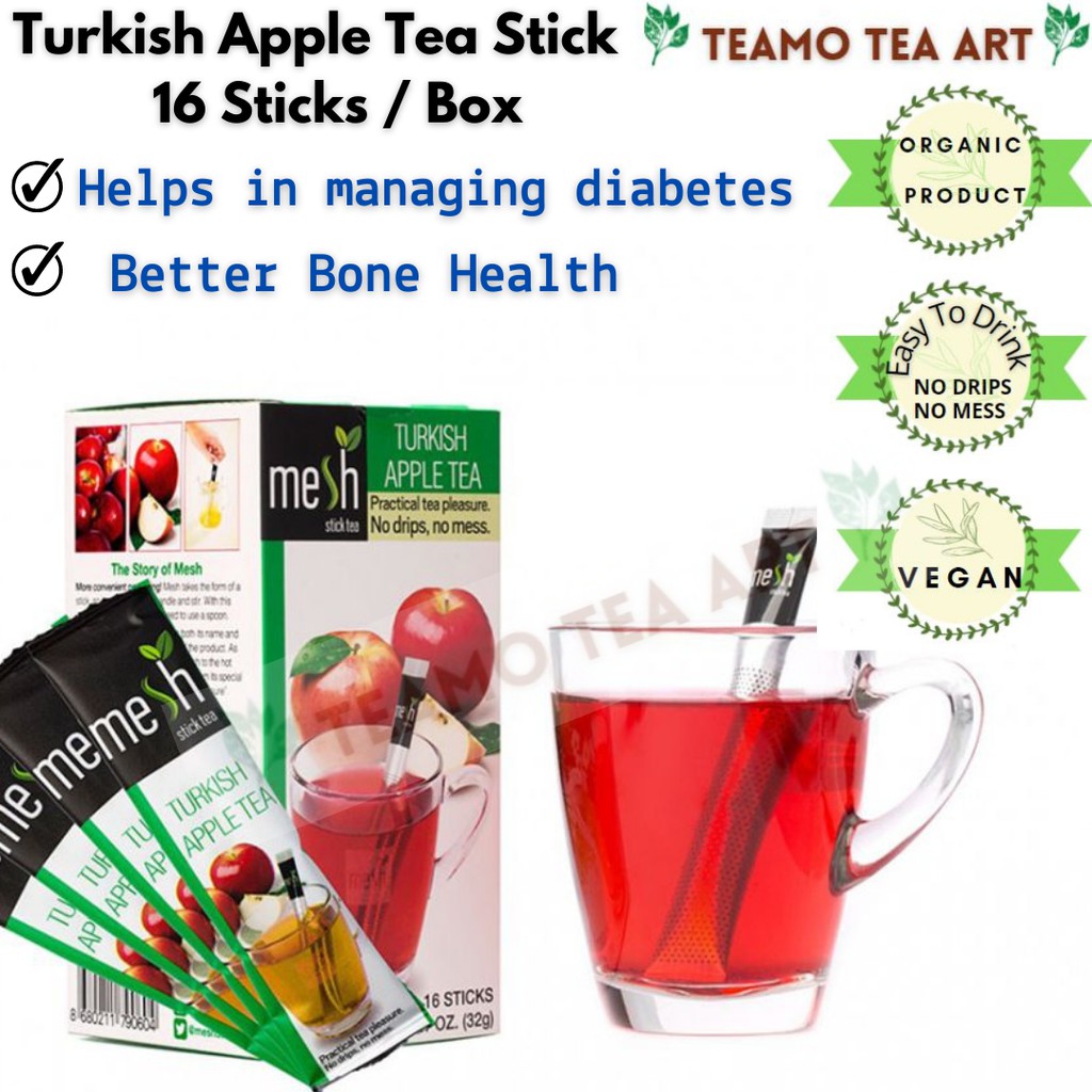 TEAMO TEA ART MESH Tea Apple Tea/Teh Epal Organik/Turkey Tea/ | Shopee ...