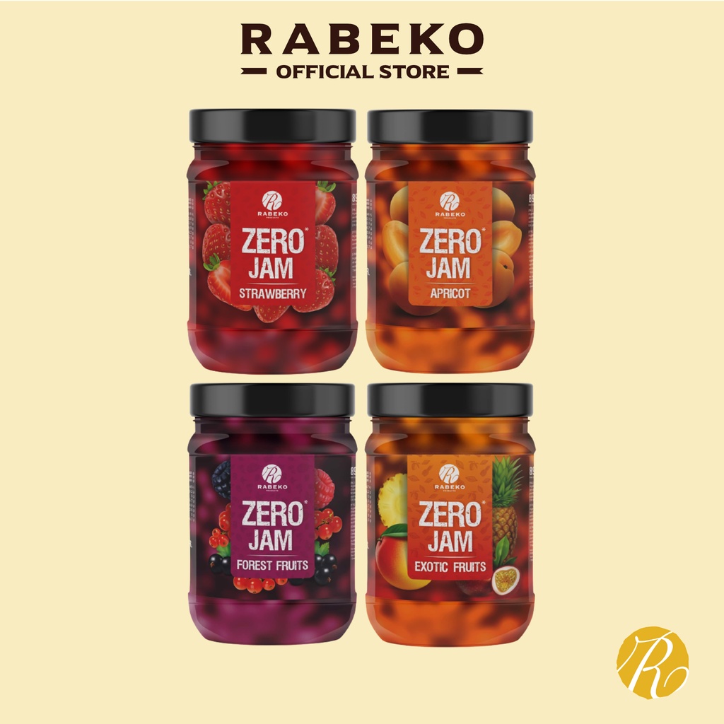 Rabeko ZERO Low-Calorie Fruit Flavored Jams 225g | Shopee Singapore