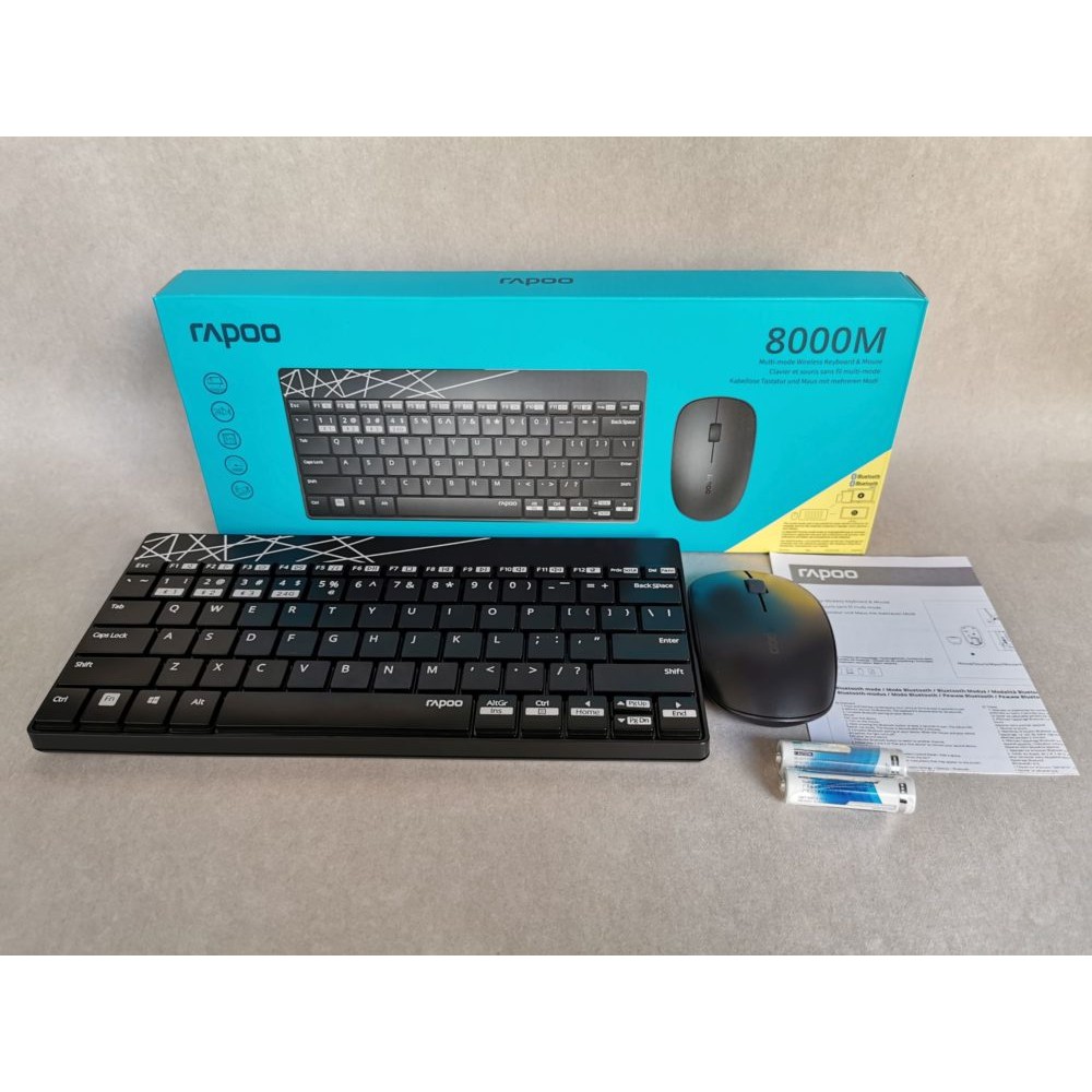 RAPOO MULTI-MODE BLUETOOTH WIRELESS KEYBOARD AND MOUSE | Shopee Singapore