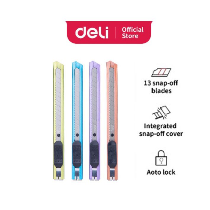 Deli Small Cutter Penknife 2066/ Blade E2012 | Shopee Singapore