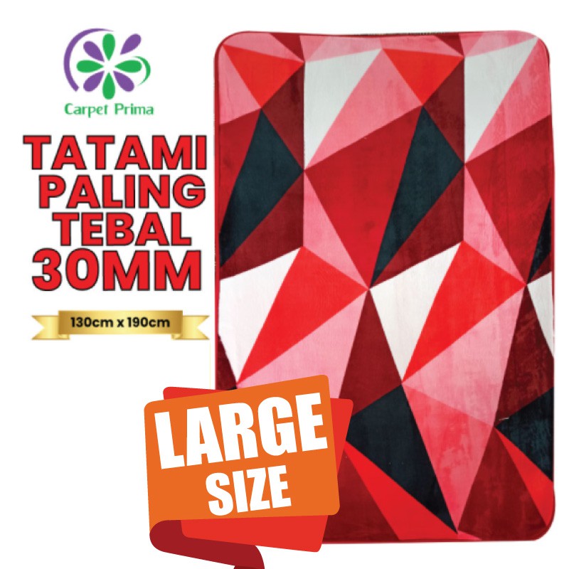 TATAMI EMBOSSED PALING BESAR & PALING TEBAL (30MM)130CMX190CM JUMBO ...