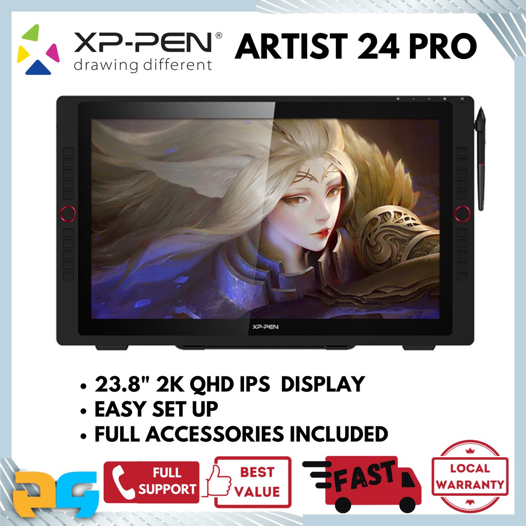 XP-Pen Artist 24 Pro Drawing Tablet with 2K QHD Screen | Shopee Singapore