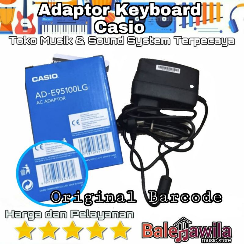 Casio CTK CTX WK SA Series Original AC Power Supply Keyboard Adapter ...