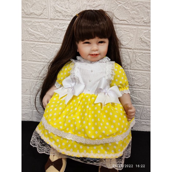 Polka dress reborn doll 55-60cm (clothes only) | Shopee Singapore