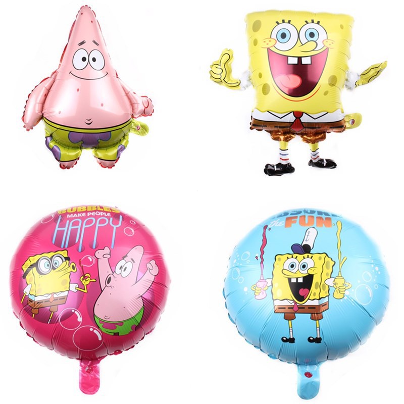 SpongeBob Patrick Star Kids Toy Party Decoration Aluminum Foil Balloon ...