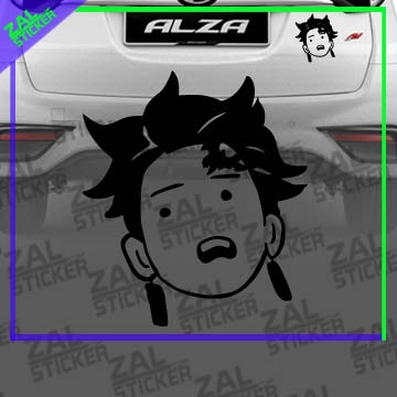 STICKER KIMETSU NO YAIBA TANJIRO DEMON SLAYER JDM MYVI AXIA ALZA BEZZA ...