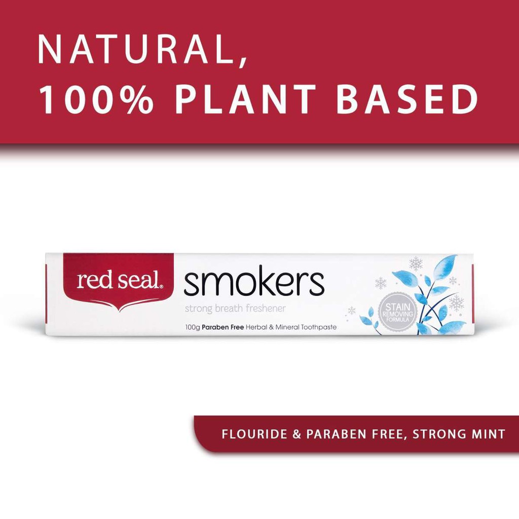 [ Bundle of 2 ] Red Seal Natural Smokers Strong Mint Toothpaste - by ...
