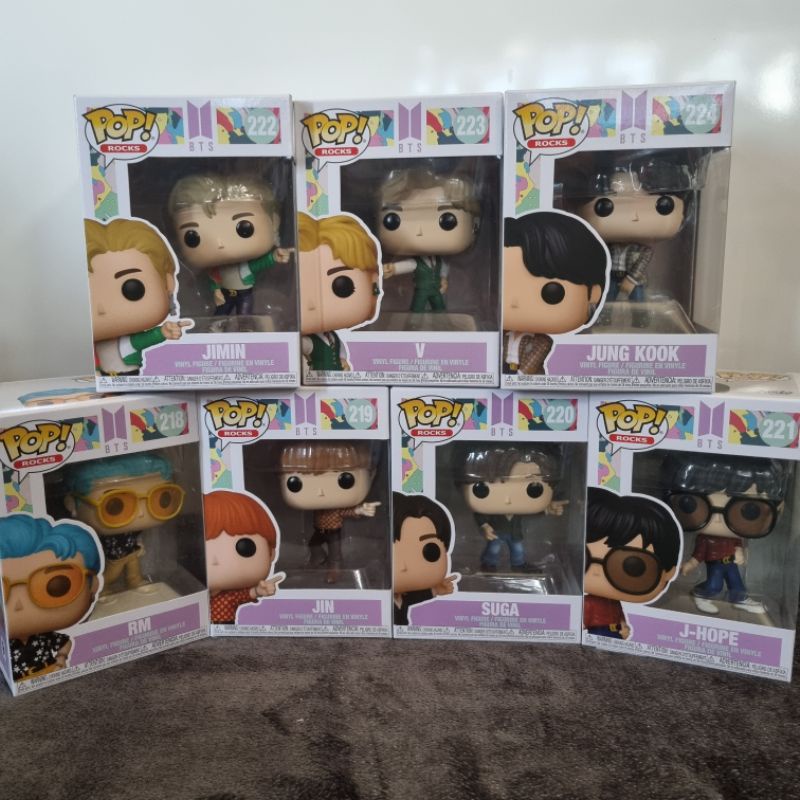 Funko Pop! Rocks BTS Dynamite Complete Set (RM, Jin, Suga, J-Hope, Jimin, V Jung Kook) | Shopee ...