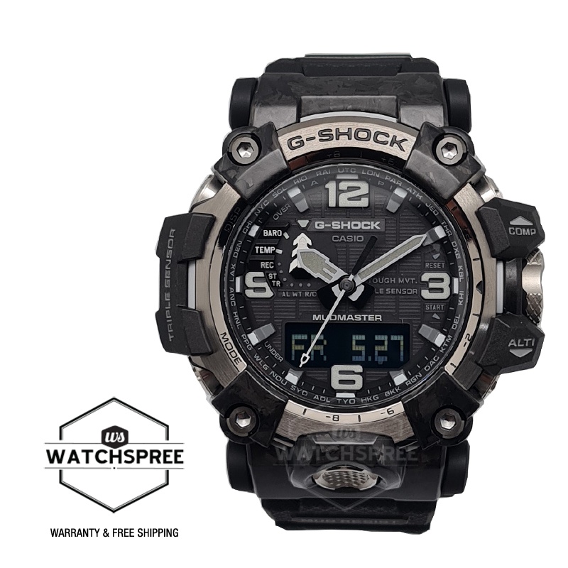 Casio G-Shock Mudmaster Mud Resistance + Triple Sensor Black Resin ...