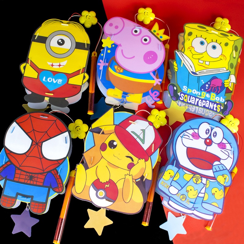 Chinese Handheld Lantern Mario Paw Patrol Portable Moon Festival ...