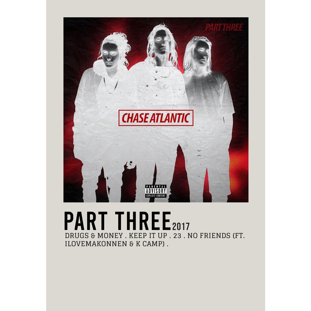 Poster Cover Album Part Three by Chase Atlantic famous band for room ...