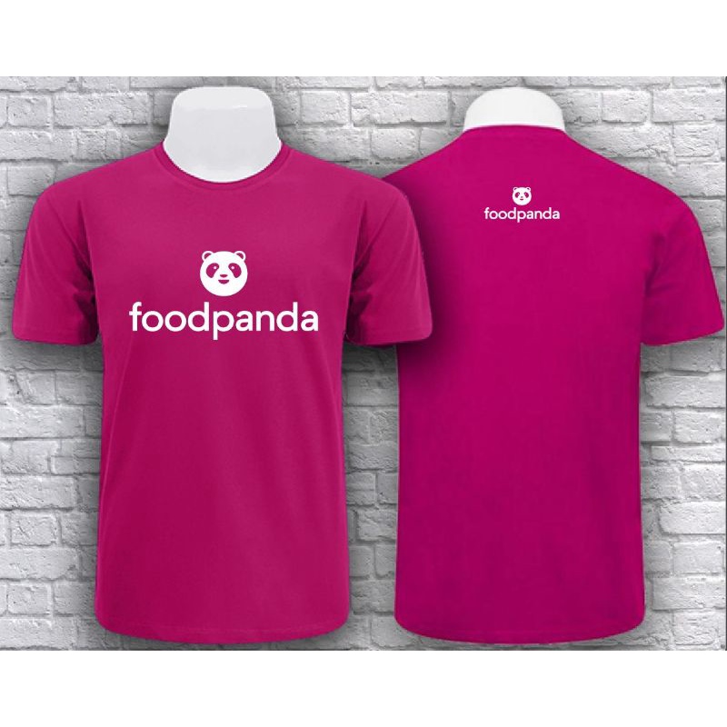 Food panda T-Shirt Front-Back Screen Cotton 1 32 | Shopee Singapore
