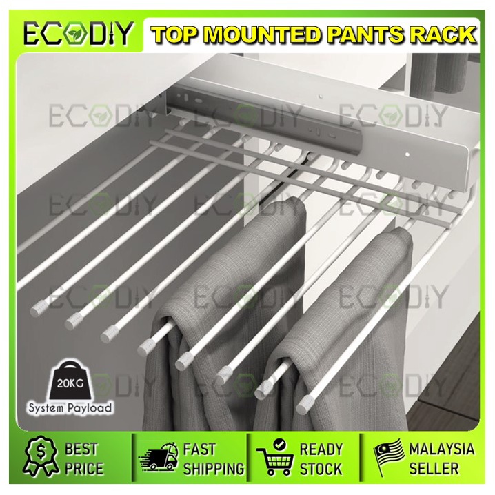 ECODIY ECOWARE Luxury Top Mounted Pants Rack Trousers Rack Hanger ...