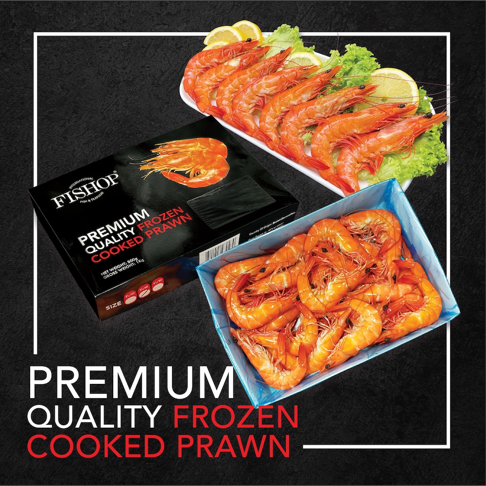 [Fishop] Frozen Cooked Prawn 30/40 (1kg) | Shopee Singapore