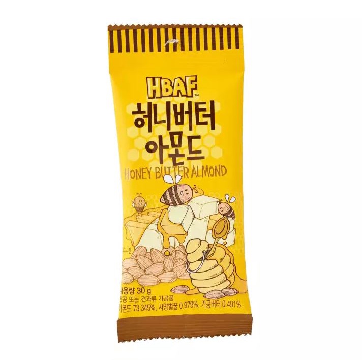 HBAF Honey Butter Almond Nuts 30g [Korean] | Shopee Singapore