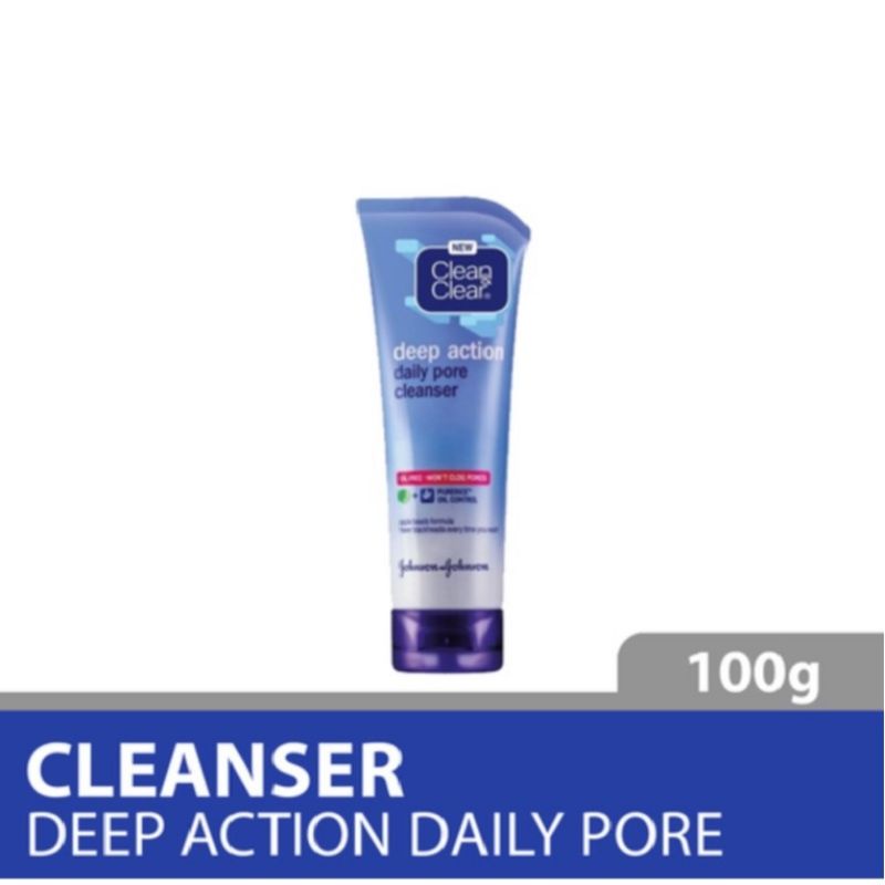 Johnson Clean & Clear Deep Action Daily Pore Cleanser (100g) | Shopee Singapore