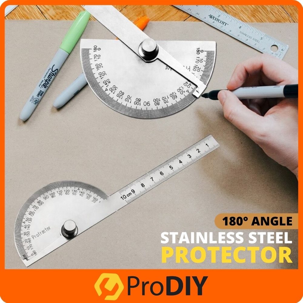 Stainless Steel 180 Degree Protector 10CM Angle Measurement Tool ...