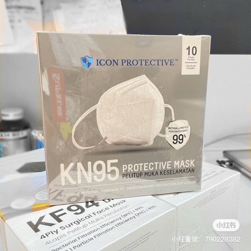 ICON PROTECTIVE MASK KN95 5ply Original | Shopee Singapore