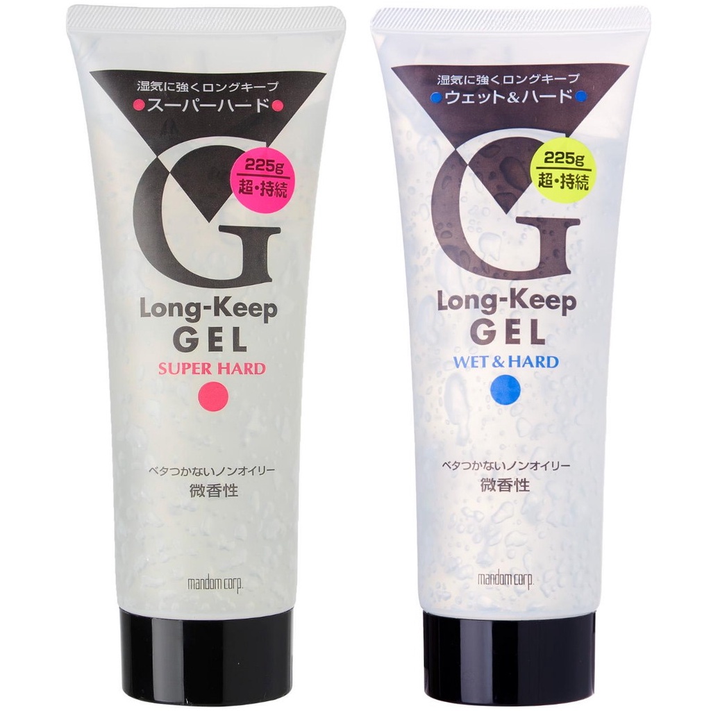 (BUNDLE OF 3) MANDOM LONG KEEP GEL WET & HARD / SUPER HARD 225G ...