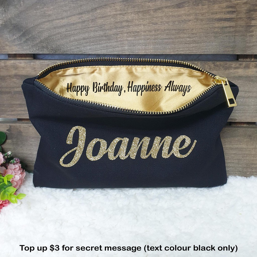 Personalised Canvas Pouch (Personalised Gift) | Shopee Singapore