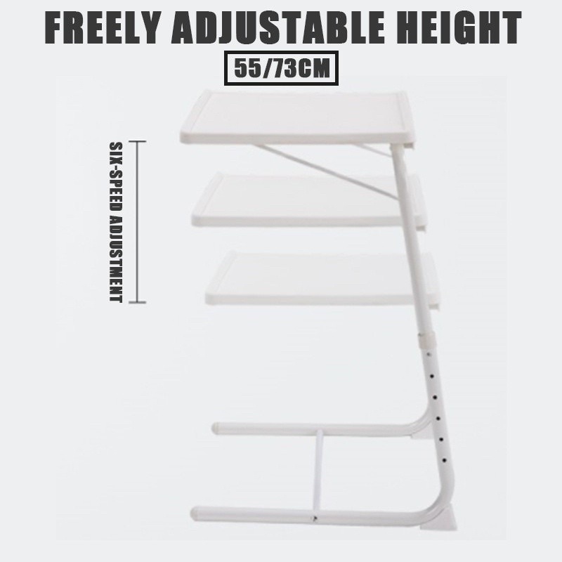 SG STOCKS Adjustable Side Table Portable Folding Table Laptop Desk ...
