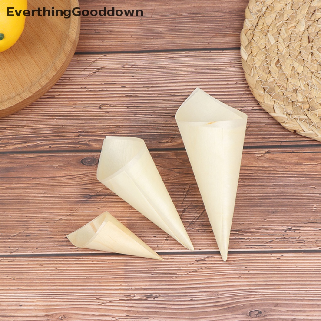 ever 50pcs Disposable Appetizer Cones Ice Cream Cone Cups Party Candy ...
