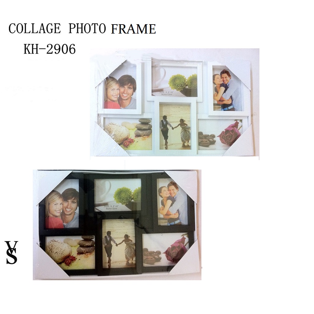 [VS] 6 in 1 3R COLLAGE PHOTO FRAME 3R (KH-2906) | Shopee Singapore