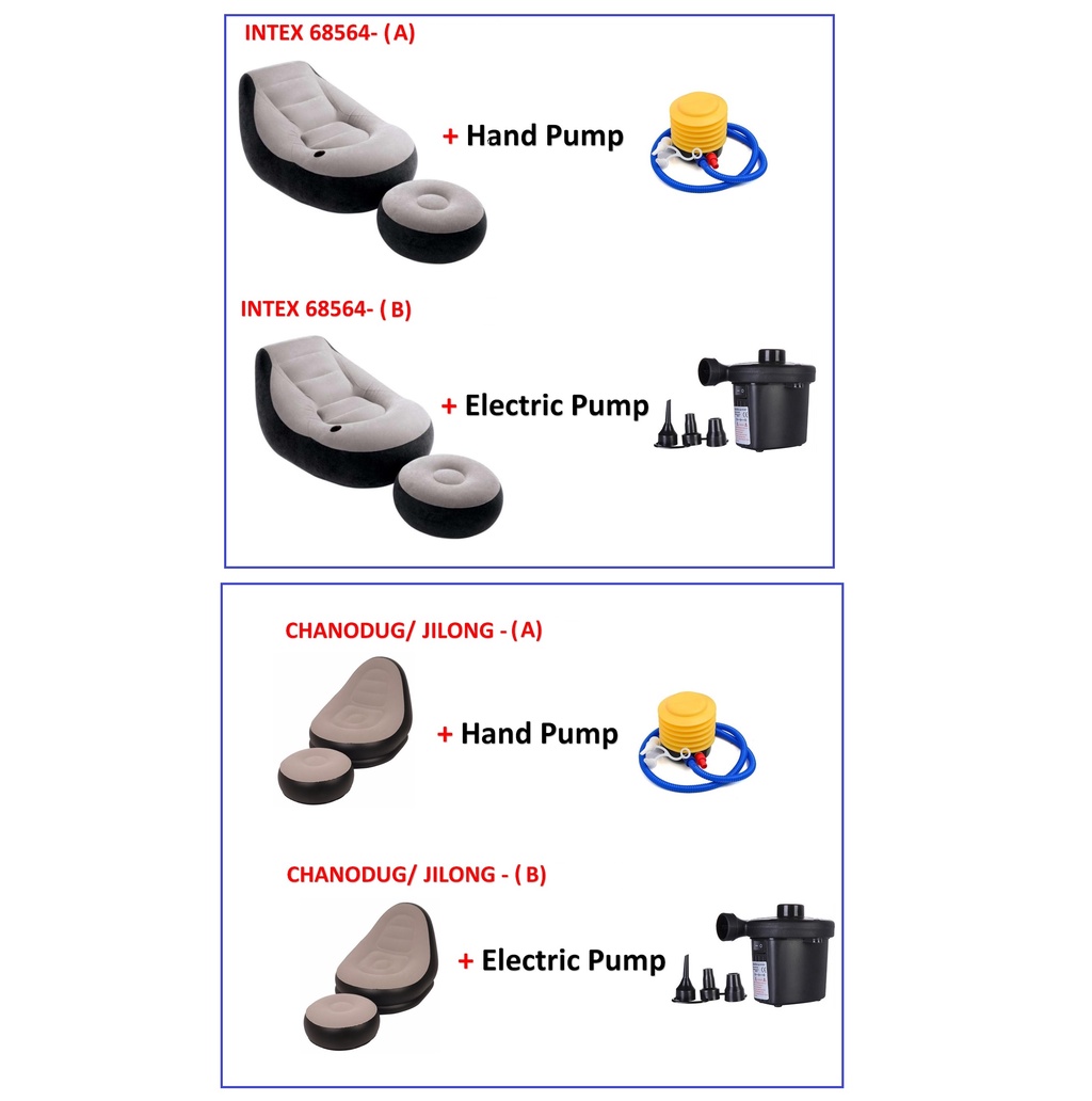 BIG SET INTEX 68564 Ultra Lounger Inflatable Relaxing Air Chair Sofa ...