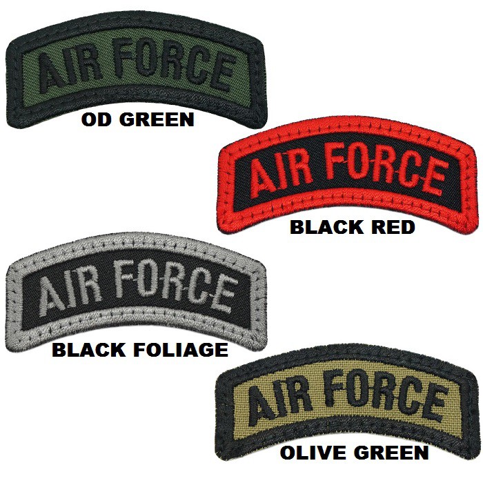 AIR FORCE TAB - BLACK FOLIAGE, BLACK RED, OD GREEN, OLIVE GREEN (BUNDLE ...