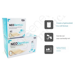 NEODerm Roll Hydrocolloid Dressing 5cm x 1m, 10cm x 1m Acne Pimple ...