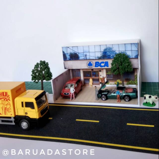 Miniature Bank Diorama Office Building | Shopee Singapore