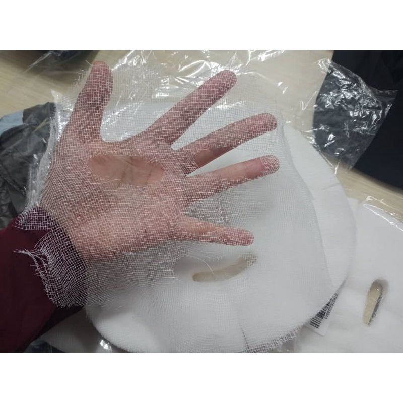 Gauze cloth/face shape net (mask base) | Shopee Singapore