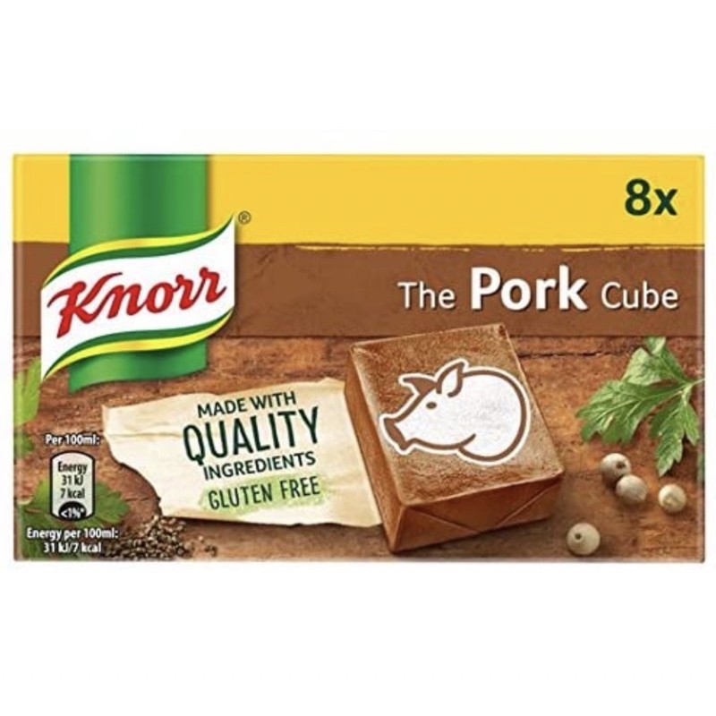 [EXP: 01/2024] NON HALAL Knorr UK The Pork Cube 8 cubes 80g | Shopee ...