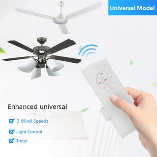 (SG Seller) Universal Ceiling Fan Remote Control Kit with Receiver for ...