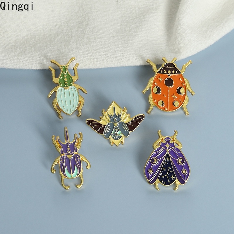 Cartoon Bugs Enamel Pins Hercules Beetle Brooch Lapel Pin Backpack ...