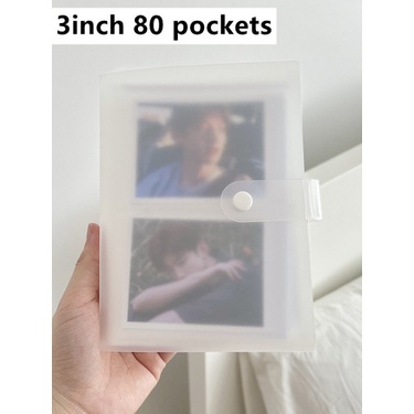 80/160/240 Grids Frosted Interstitial Photo Album Photocards Postcard ...