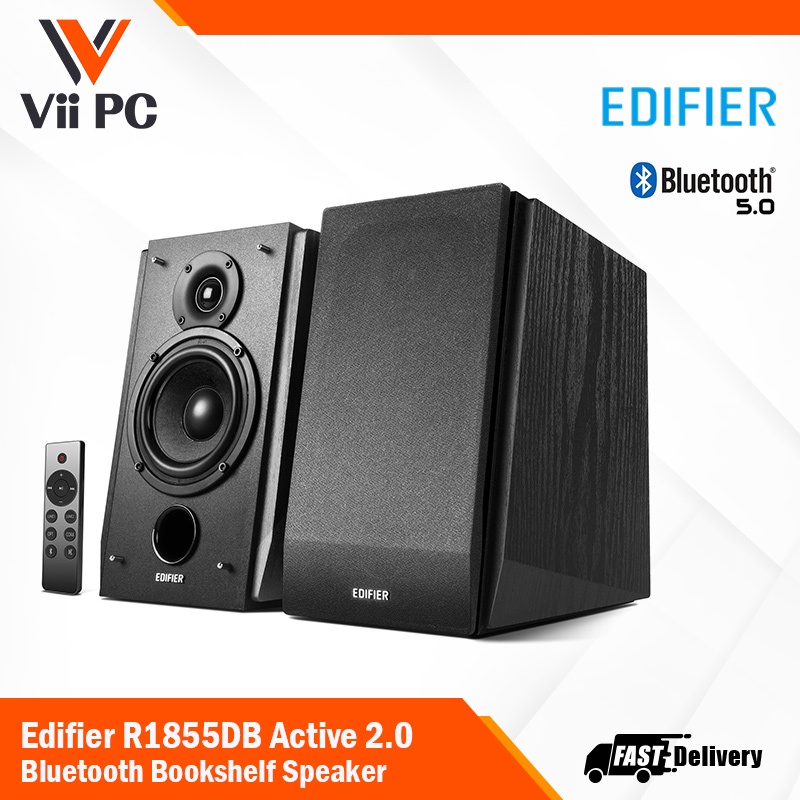 Edifier R1855DB Active 2.0 Bluetooth Bookshelf Speaker, 70 watts ...